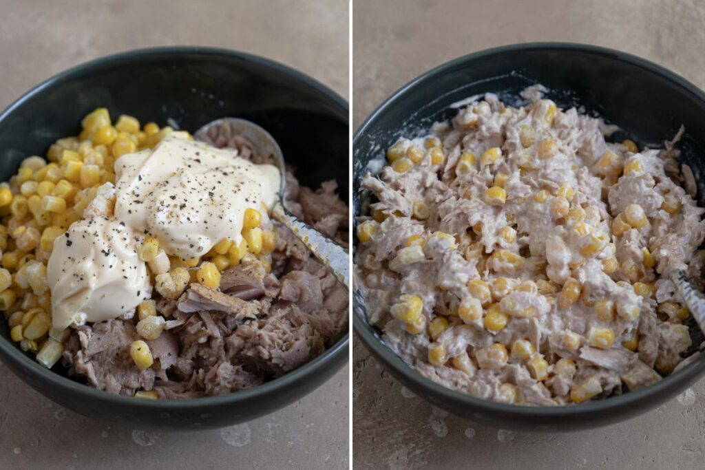 Tuna Bun with Corn and Mozzarella Cheese - Cooking in Chinglish