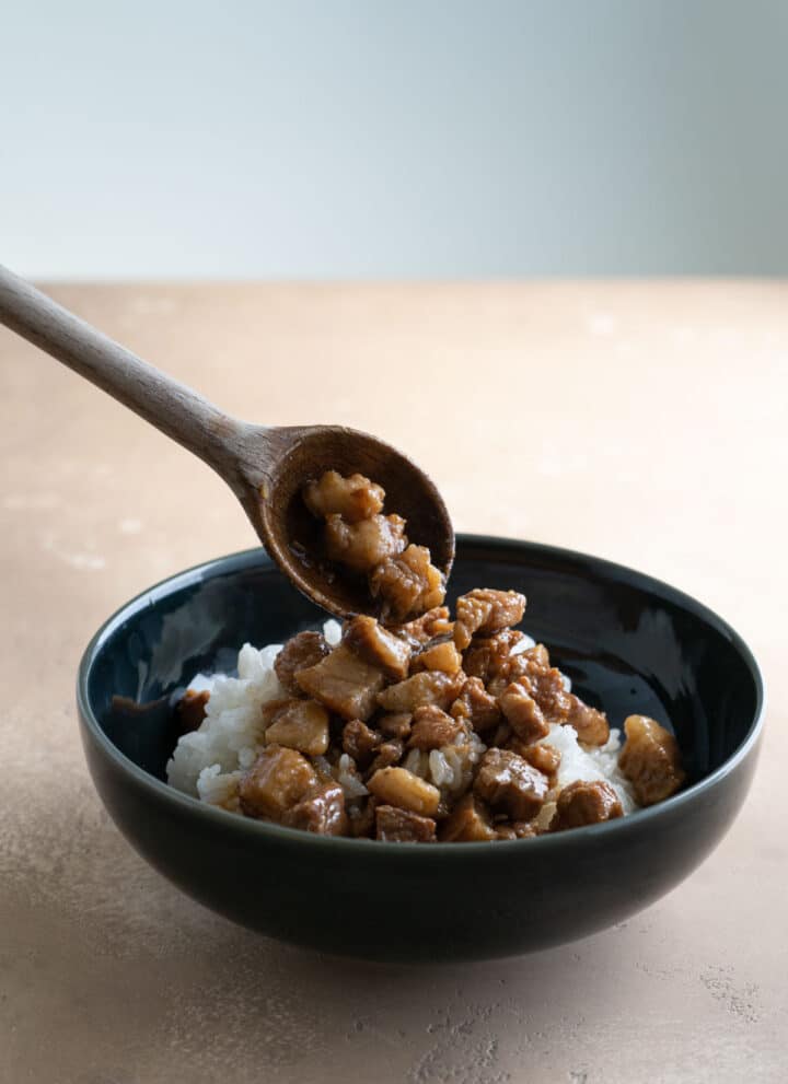 Authentic Lu Rou Fan 滷肉飯 (Taiwanese Braised Pork over rice) - Cooking ...
