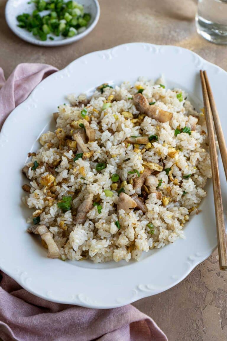 Pork Belly Fried Rice with Egg and Scallion - Cooking in Chinglish